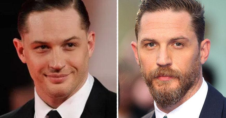 Actors With and Without Facial Hair