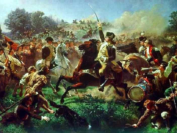 Revolutionary War Battle Painting