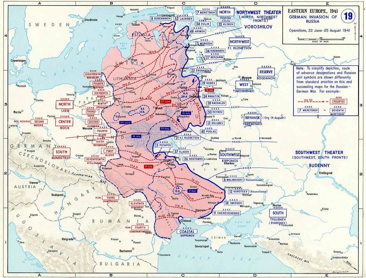 Operation Barbarossa Battles | List of Battles in the Operation ...