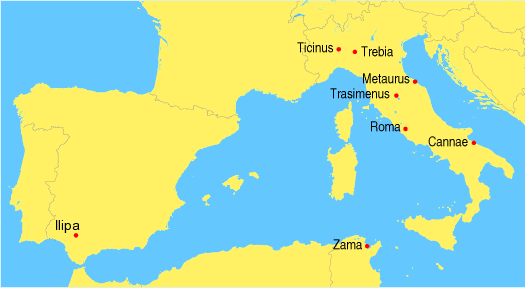Second Punic War Battles | List of Battles in the Second Punic War (42 ...