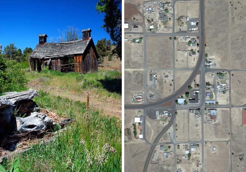 Satellite Images Of American Ghost Towns