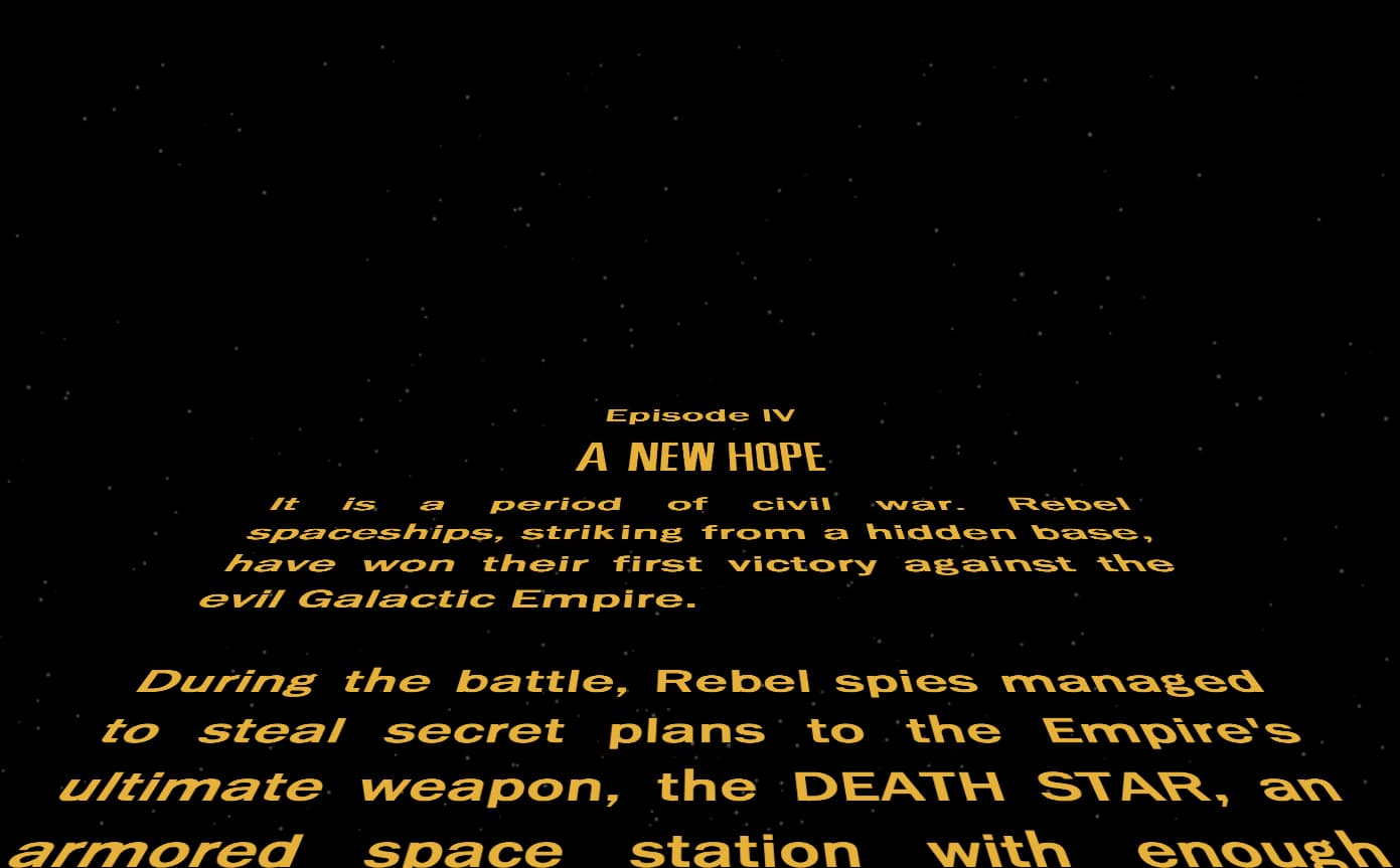 Every 'Star Wars' Opening Crawl, Ranked