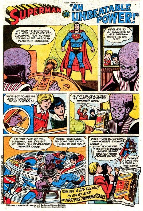 26 Times Hostess Comic Book Ads Helped Superheroes Save The Day