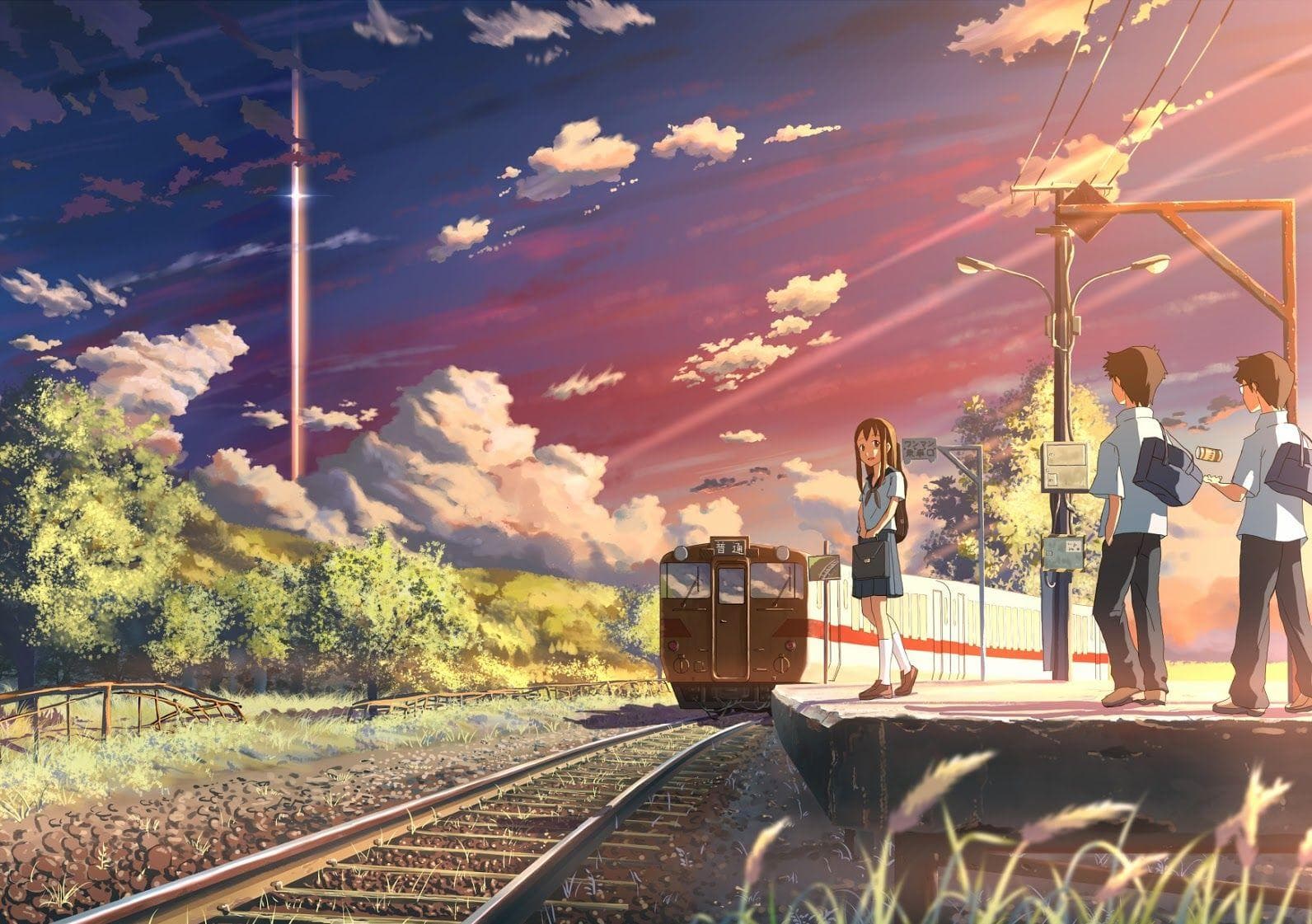 22 Gorgeous Anime Train Station Scenes