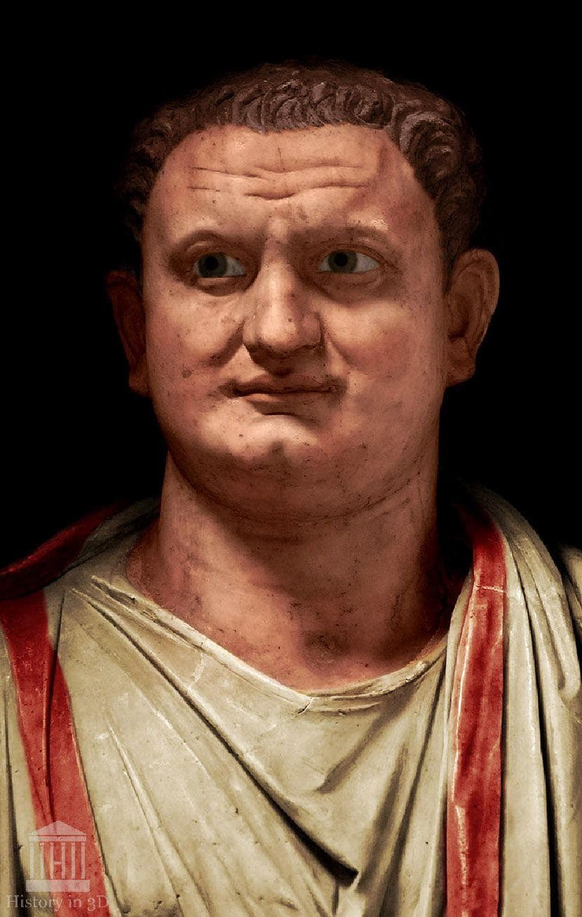 12 Statues Of Roman Emperors In Color