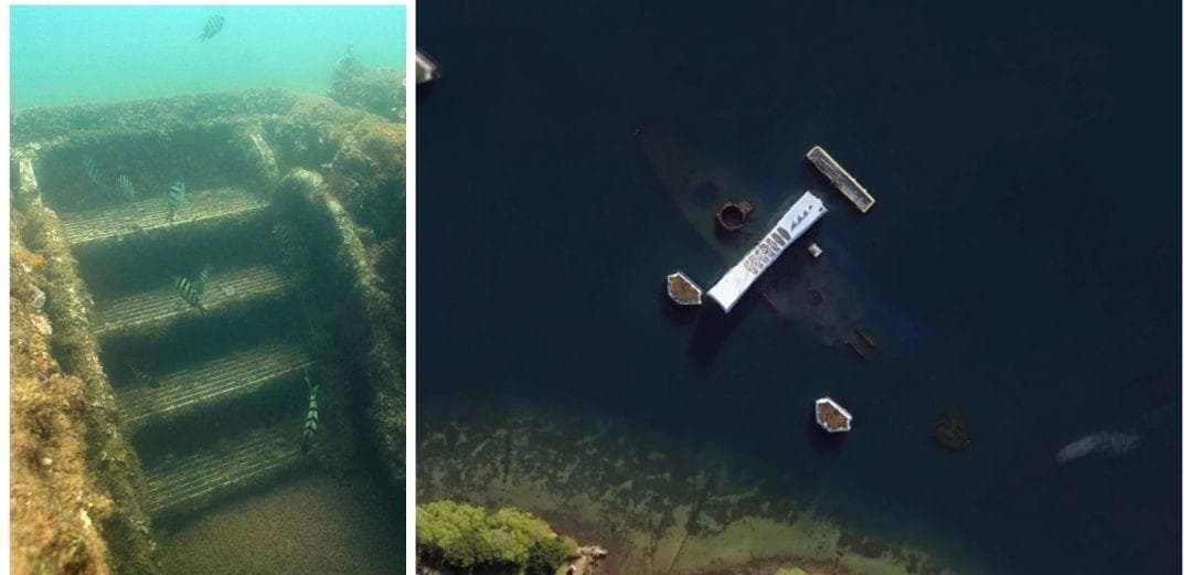 Satellite Views Of Where 11 Famous Shipwrecks Happened
