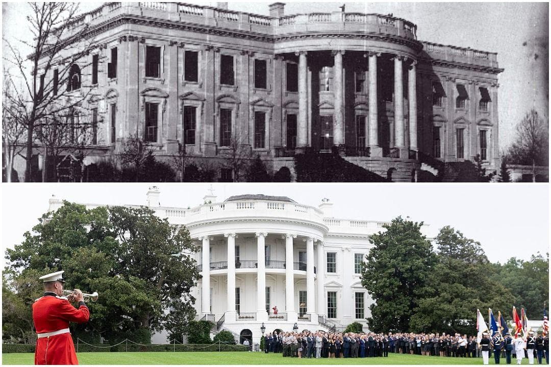 15 Historic Photos Of American Landmarks Vs. What They Look Like Today
