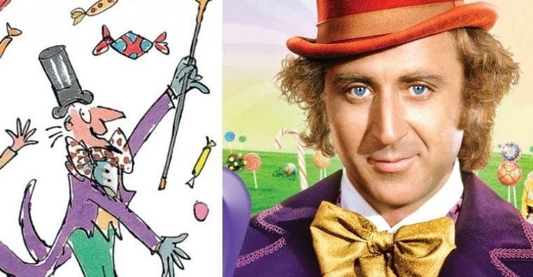 Roald Dahl Movie Characters vs Illustrations in His Books