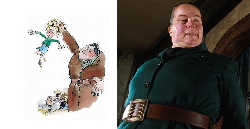 Roald Dahl Movie Characters vs Illustrations in His Books