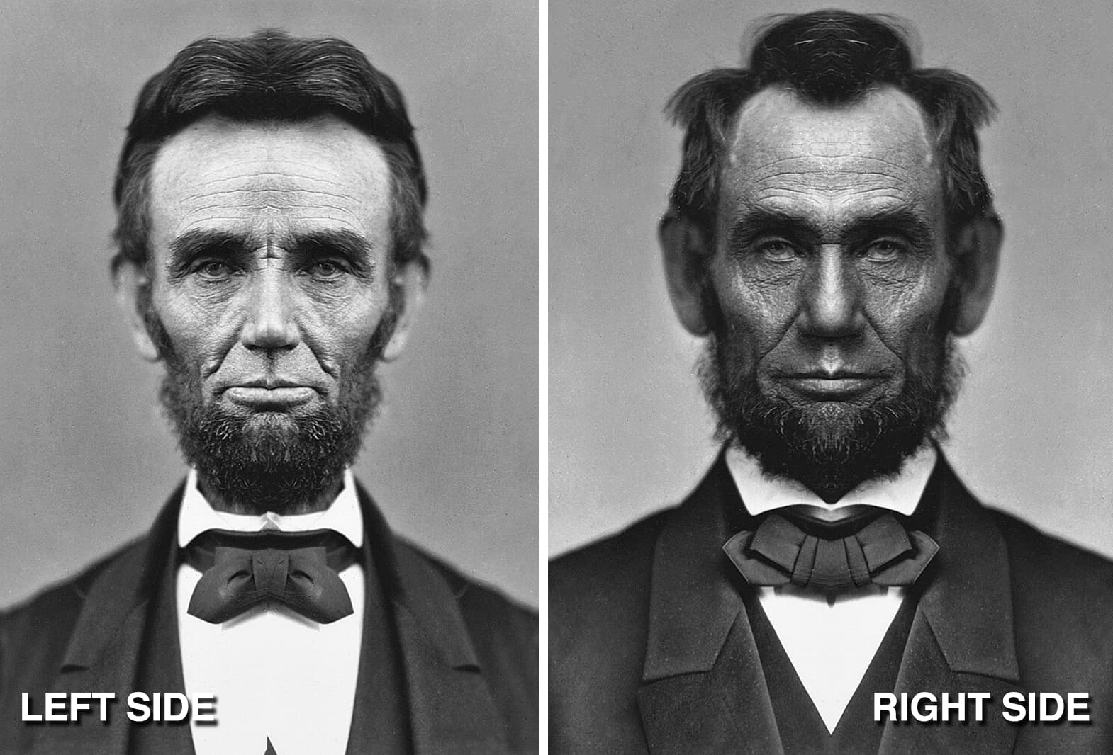 What Historical Figures Look Like When Half Of Their Face Is Mirrored