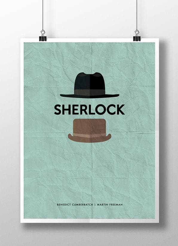 20+ Awesome Minimalist TV Posters That Prove Less is More