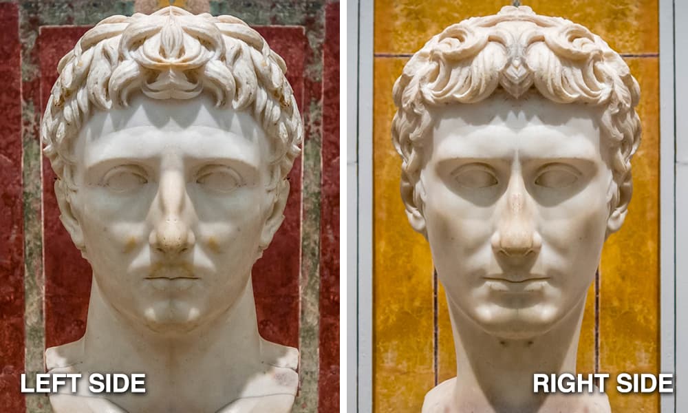 What Ancient Roman Portrait Sculptures Look Like With Mirrored Faces
