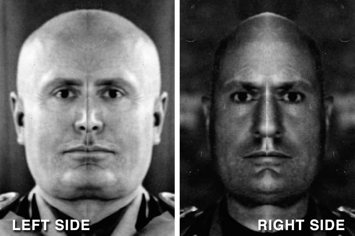 What Historical Figures Look Like When Half Of Their Face Is Mirrored