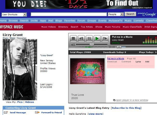 Cringey Celebrity Myspace Profiles That Are Still out There