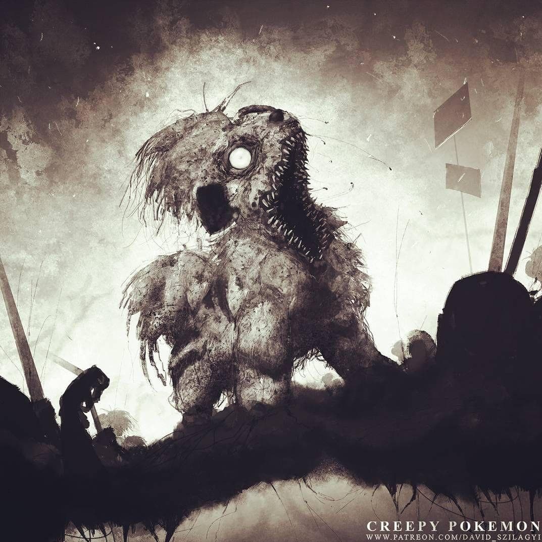 David Szilagyi Draws Pokemon as Terrifying Monsters