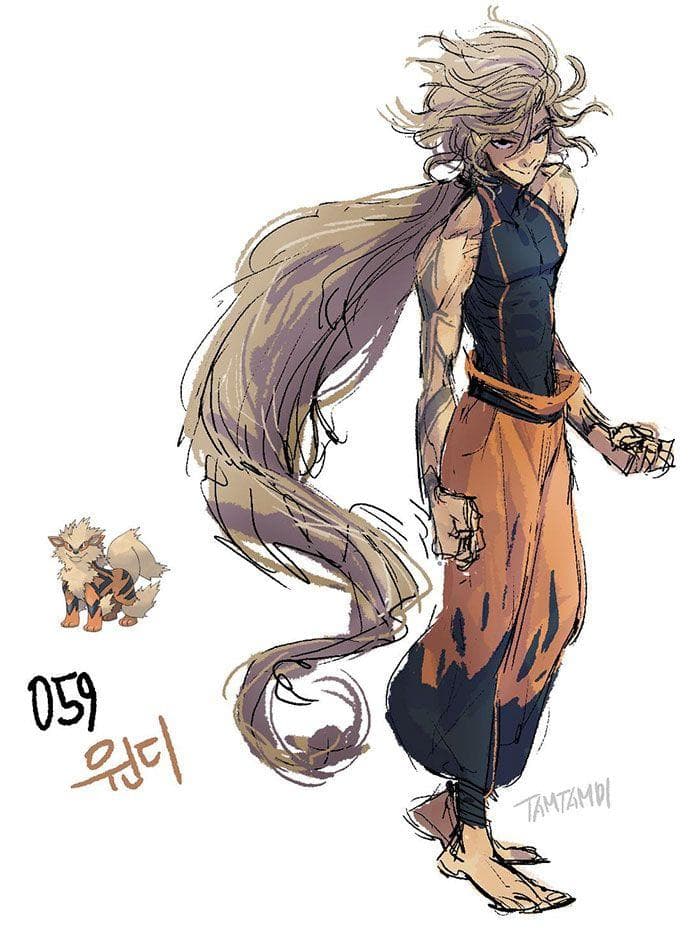 38 Incredible Drawings of Pokemon As Humans