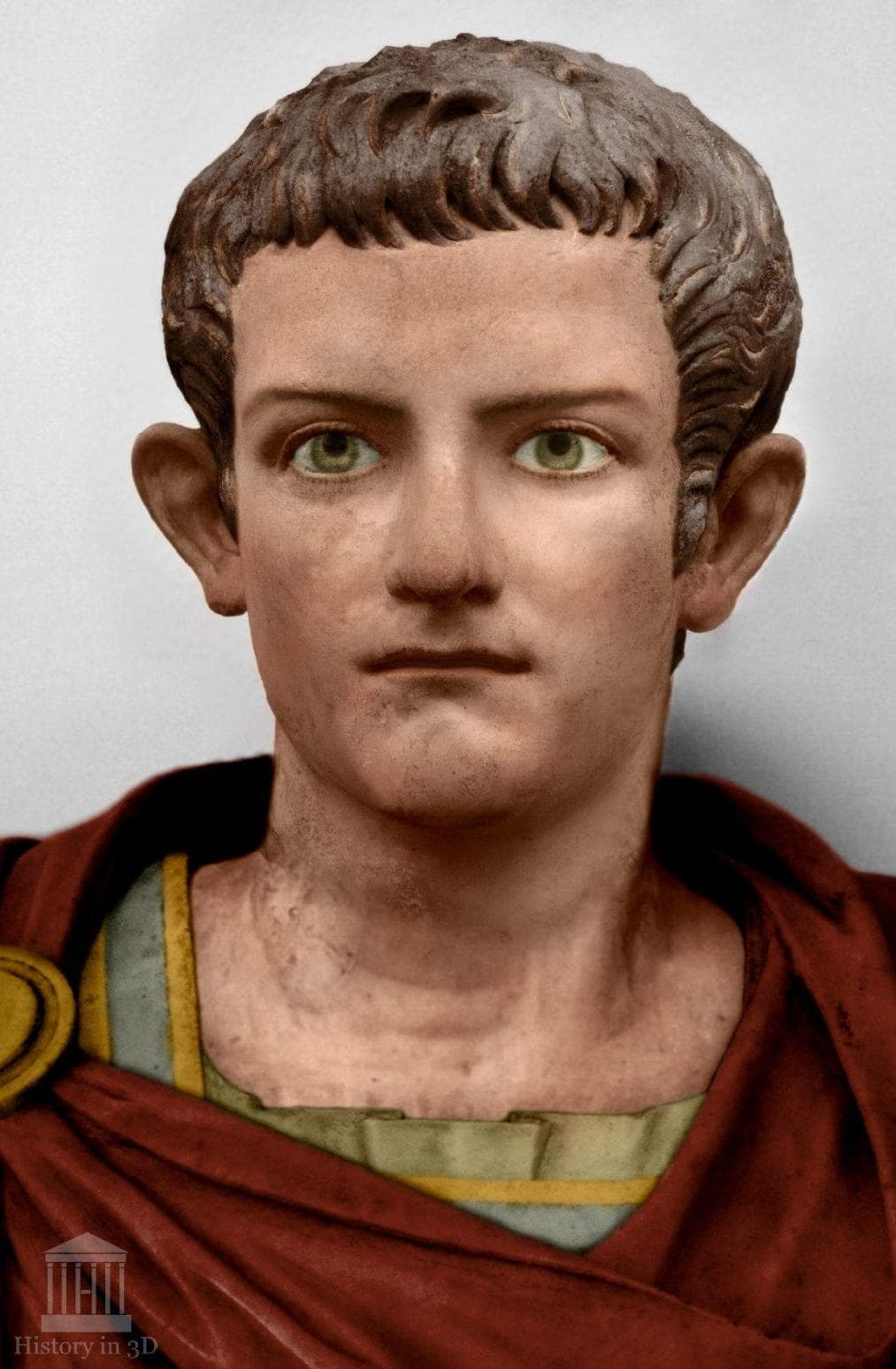 12 Statues Of Roman Emperors In Color