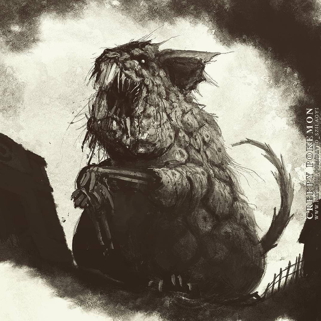David Szilagyi Draws Pokemon as Terrifying Monsters