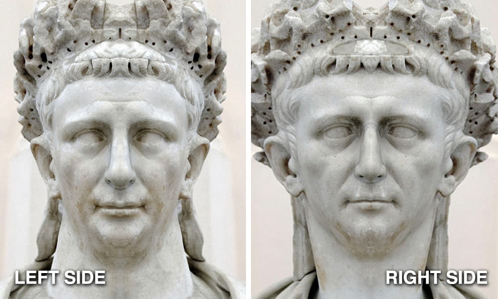What Ancient Roman Portrait Sculptures Look Like With Mirrored Faces