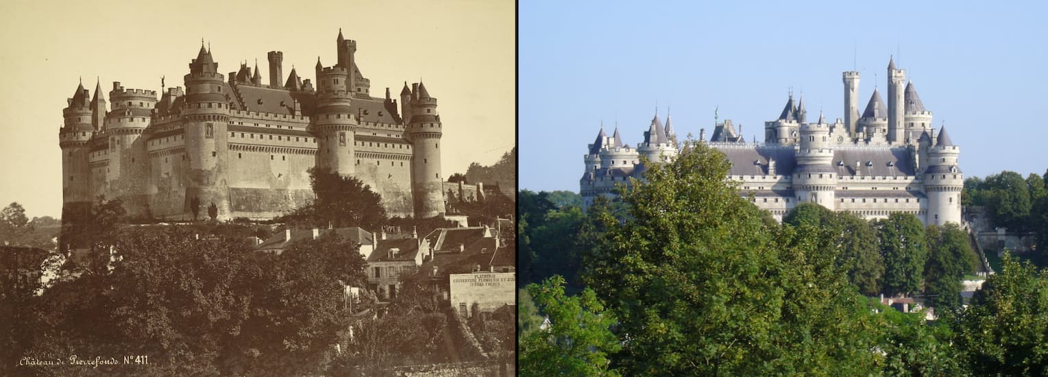 Historical Photos Of Famous Castles Vs. What They Look Like Today