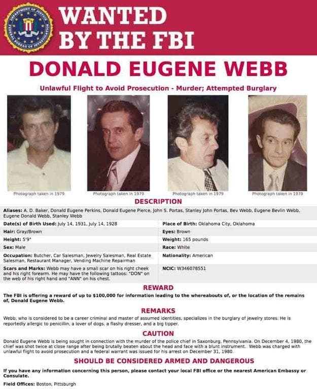 Fugitives That Have Spent The Most Time On The FBI's Most Wanted List