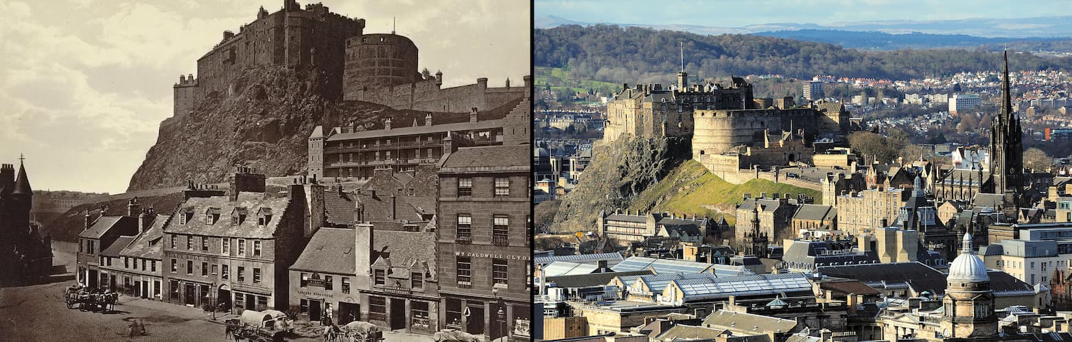 Historical Photos Of Famous Castles Vs. What They Look Like Today