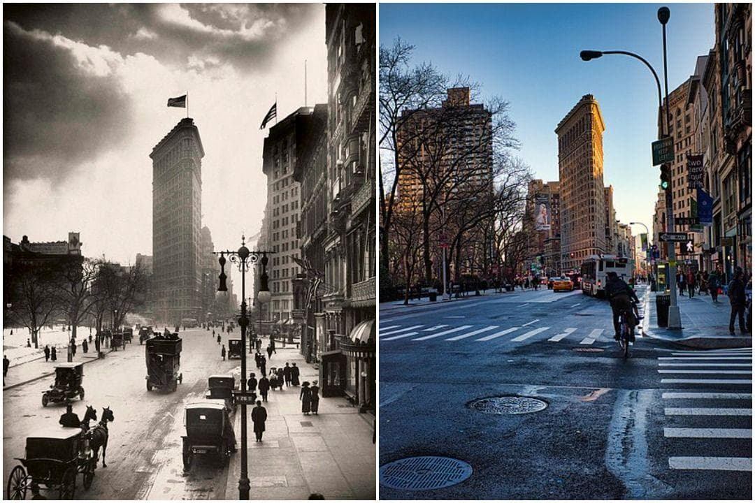20+ Historical Photos Of NYC Then and Now