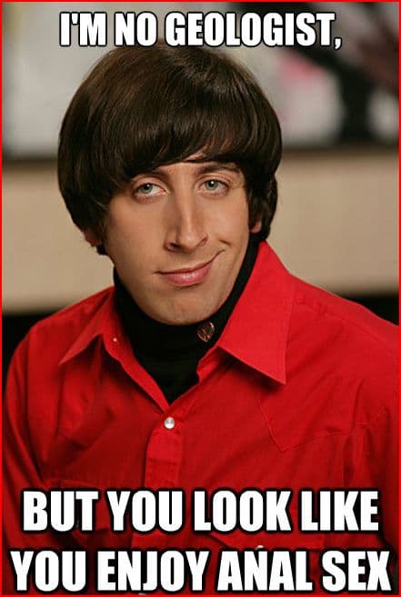 Howard Wolowitz Meme | List of the Pickup Line Scientist Meme