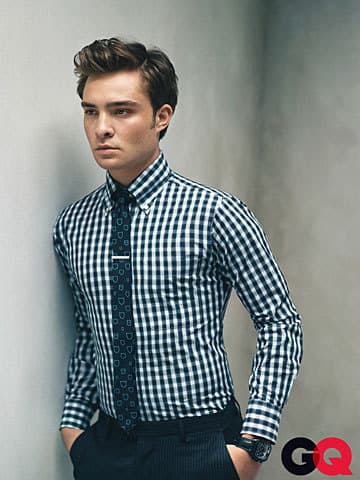 Ed Westwick Photoshoot Black And White
