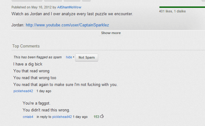 A Random Collection of 20 Hilarious YouTube Comments