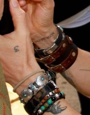 Johnny Depp Hand Tattoos