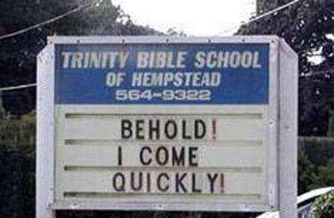Offensive Church Signs | List of Funny Church Signs