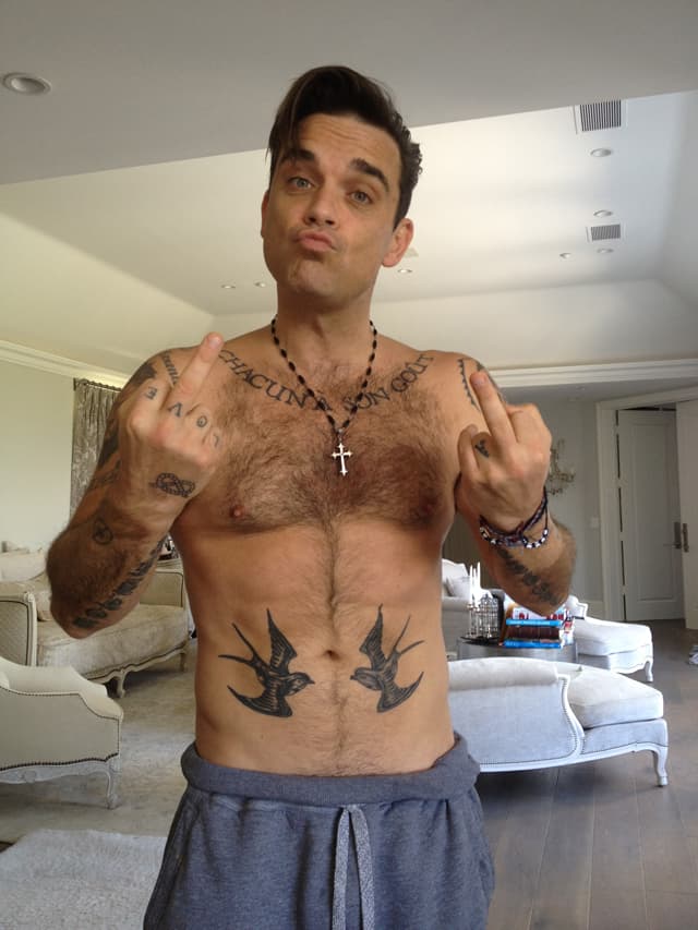 Robbie Williams Tattoos | List of Robbie William Tattoo Designs