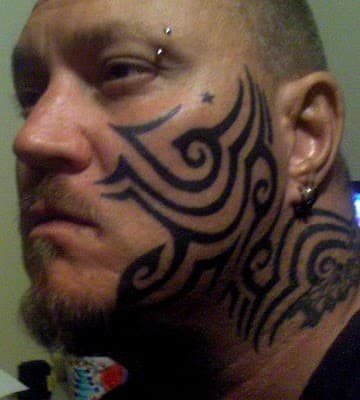 Face Tattoos: Picture List Of Face Tattoo Designs