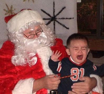 15 Kids Terrified of Sitting on Santa's Lap
