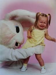 Funny Pictures of Kids Crying With the Easter Bunny