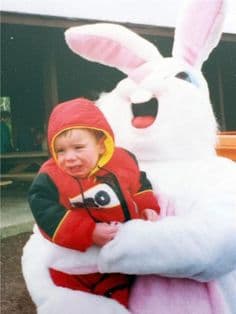 Funny Pictures of Kids Crying With the Easter Bunny