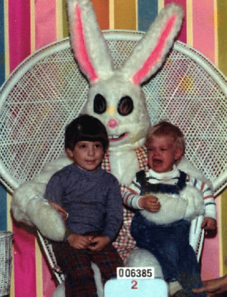 Funny Pictures of Kids Crying With the Easter Bunny