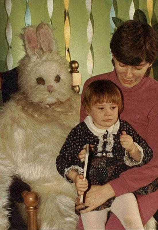 Funny Pictures of Kids Crying With the Easter Bunny
