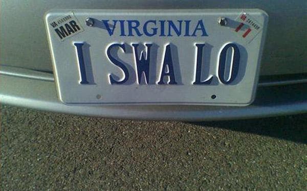 34 Hilarious Custom License Plates