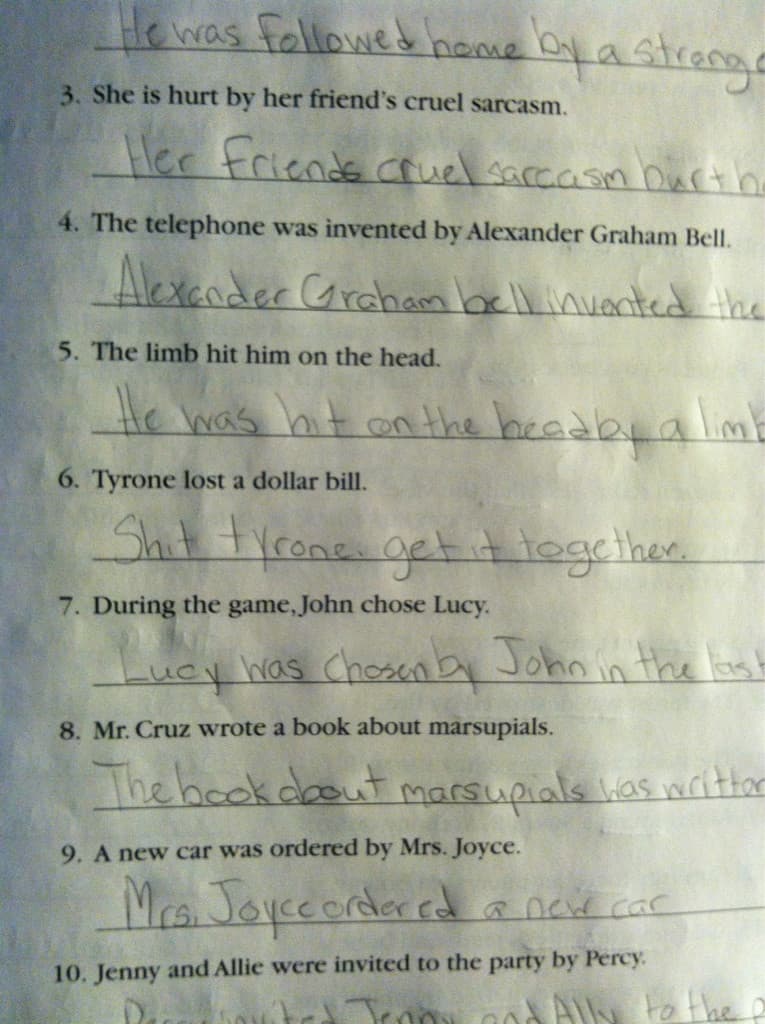The 50+ Funniest Test Answers From Kids, Ranked