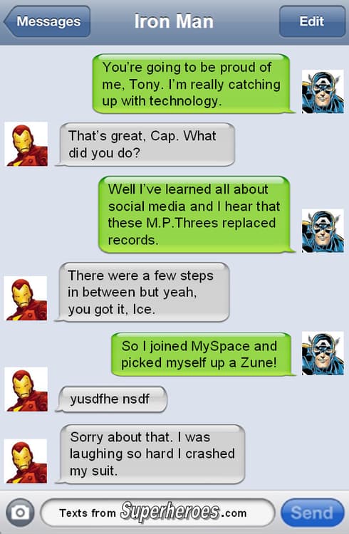 Best Texts from Superheroes