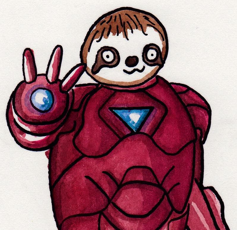 Best Sh*tty Watercolour Sloths | Watercolor Sloth Characters