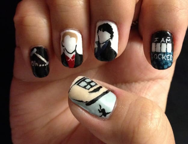 67 Awesomely Geeky Manicures | Cool Geek Nail Art