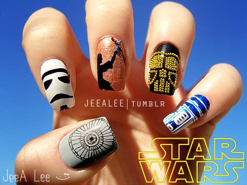 67 Awesomely Geeky Manicures | Cool Geek Nail Art