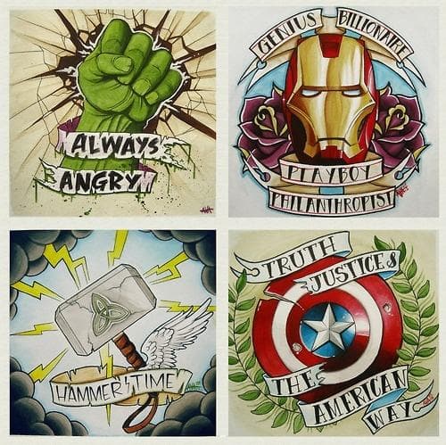 The Best Unique Marvel Comics Tattoo Ideas