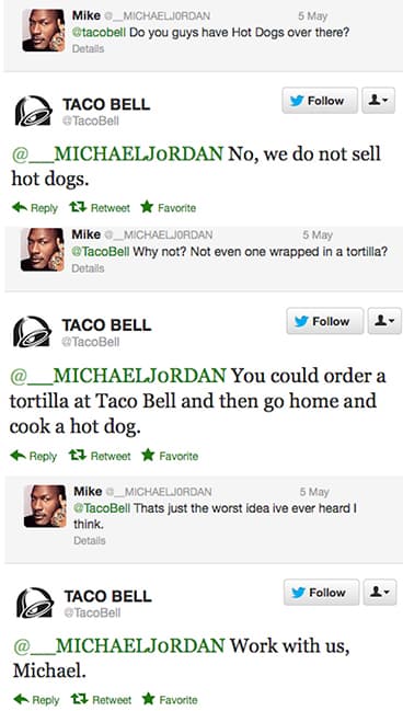 Taco Bell Morsomme Tweets