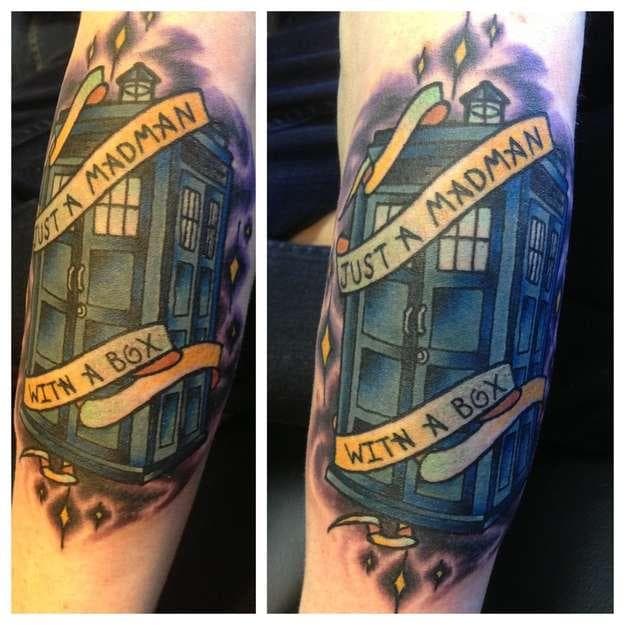 Doctor Who TARDIS Tattoo Designs & Ideas