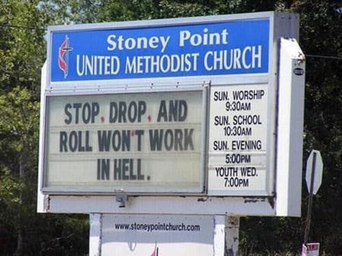 Offensive Church Signs | List of Funny Church Signs