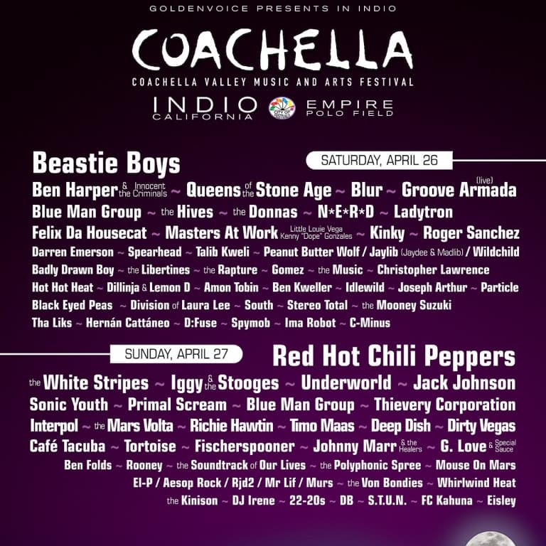 The Best Coachella Lineups of All Time, Ranked